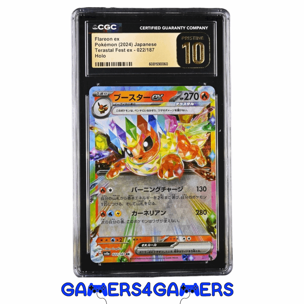 Flareon ex 022/187 Terastal Fest ex CGC Pristine 10 Japanese Graded ...