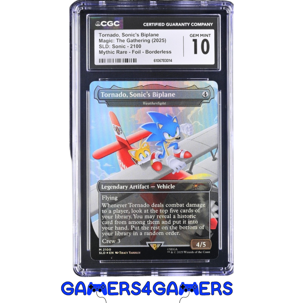 Tornado, Sonic's Biplane 2100 Foil Secret Lair: Sonic CGC Gem Mint 10 ...